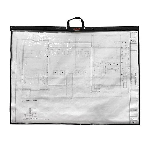 AdirOffice Blueprint Map Plan Shield, 36" x 48", (PS3648) | Staples