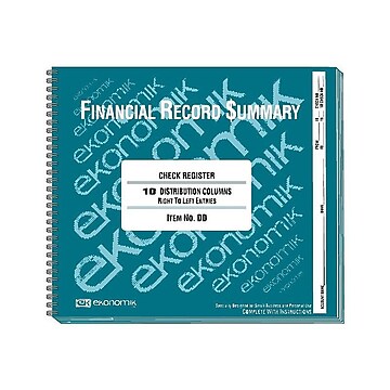 checkbook register | Staples