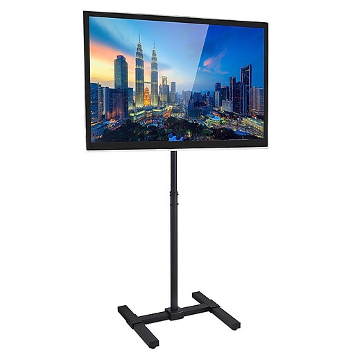 Mount-It! Pedestal TV Stand, Screens up to 42", Black (MI-878) | Staples