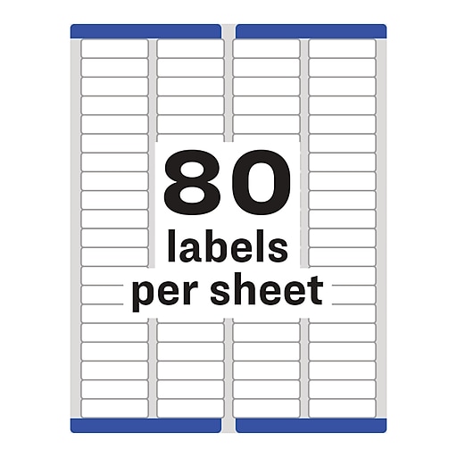 Avery Laser Return Address Labels with Easy Peel, 1/2 Avery Laser Return Address Labels with Easy Peel, 1/2