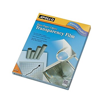 Apollo Laser Printer Transparency Film 8.5 x 11