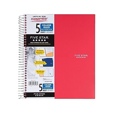 five subject notebook | Staples