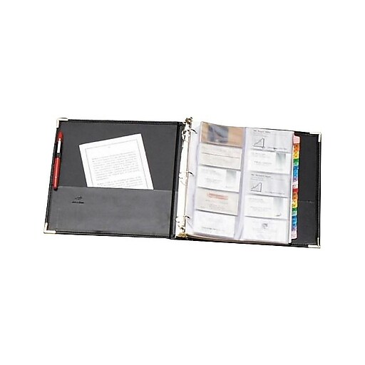 Cardinal Business Collection Business Card Binder, 200 Card Capacity ...