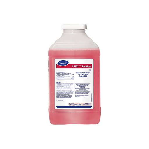 J-512 D4 Disinfectant for Diversey J-Fill, Quaternary, 2.5 L., 2/Carton ...