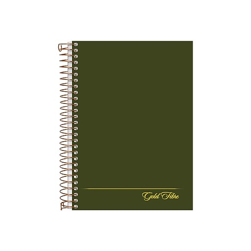 Ampad Gold Fibre Subject Notebooks, 5" x 7", College Ruled, 100 Sheets ...