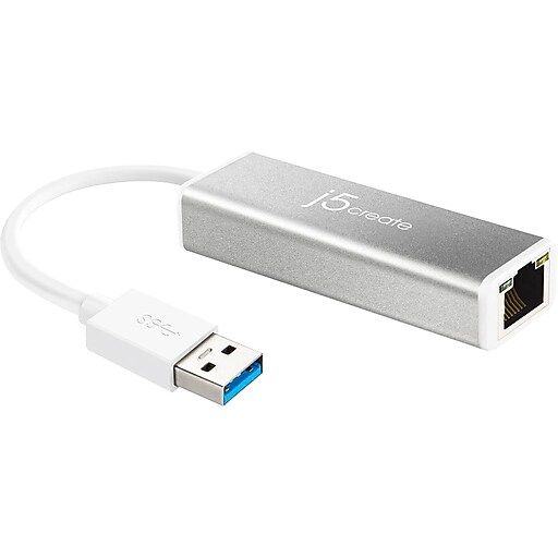 j5create USB to RJ45 Adapter, Male to Female (JUE130) | Staples