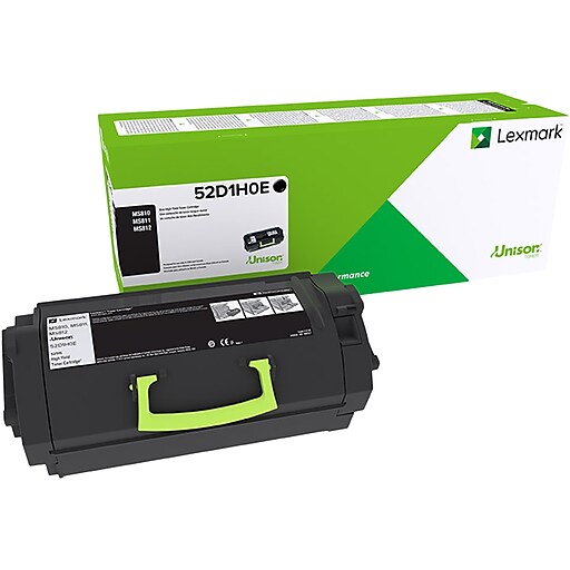 Lexmark 521HE Black High Yield Toner Cartridge (52D1H0E) | Staples