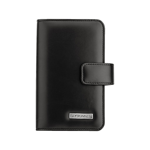 Day Runner Windsor 3.25"W x 6.38"H Faux Leather Weekly Personal ...