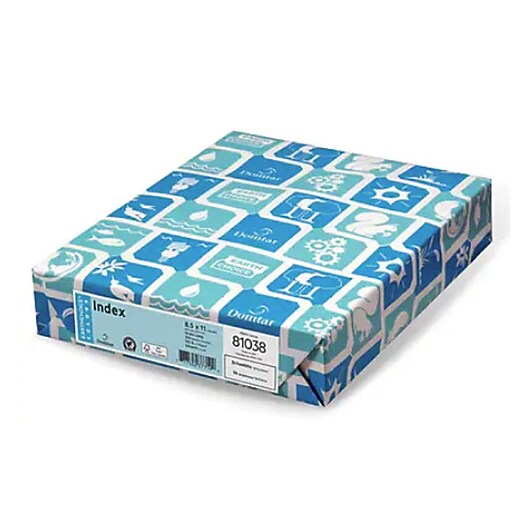 Domtar EarthChoice® Colors Index Paper 8.5" x 11" Britewhite 250/PK ...