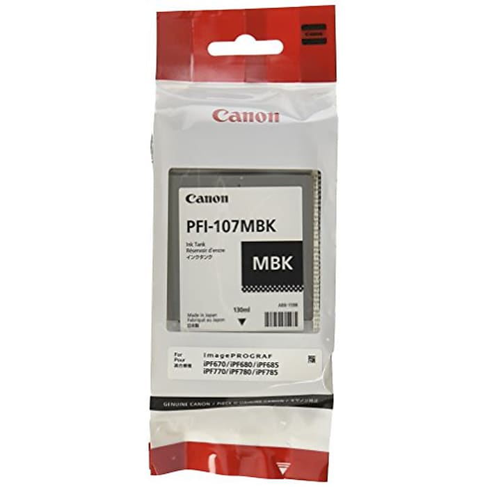 Canon 107 Black Matte Standard Yield Ink Cartridge (6704B001 Canon 107 Black Matte Standard Yield Ink Cartridge (6704B001