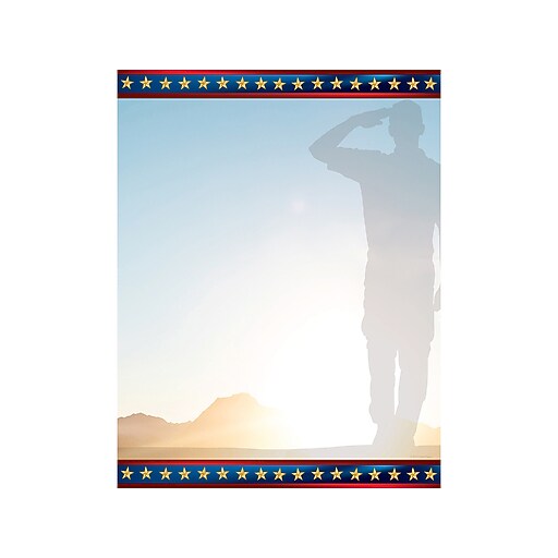 Great Papers! Home Of The Brave Patriotic Letterhead, Multicolor, 80 ...