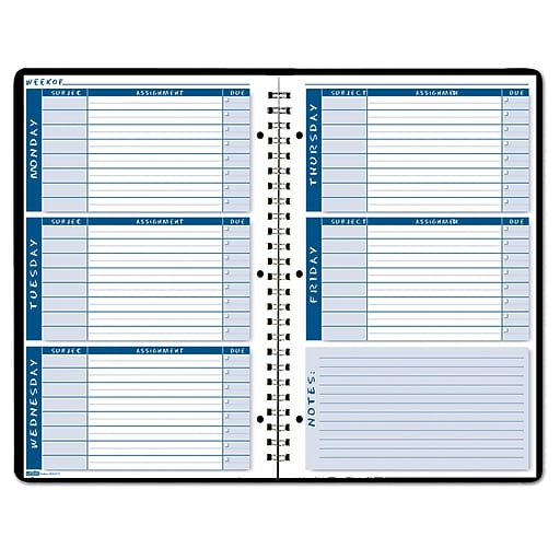 House of Doolittle Non-Dated Assignment Book Student Planner (HOD2575 ...