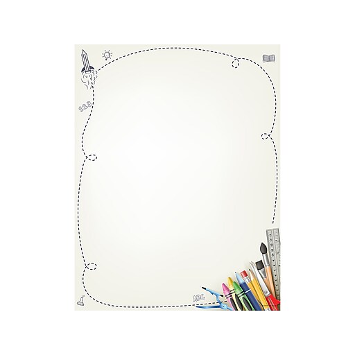 Great Papers! School Supplies Everyday Letterhead, Multicolor, 80/Pack ...