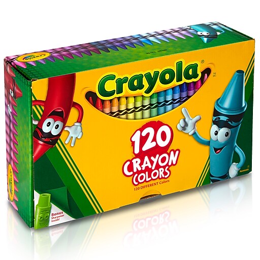 Crayola Standard Crayon, Assorted Colors, 120/Box (BIN526920) | Staples