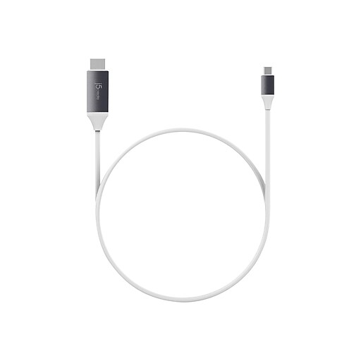 j5create JCC153G 6' HDMI 4K Audio/Video Cable, Gray at Staples