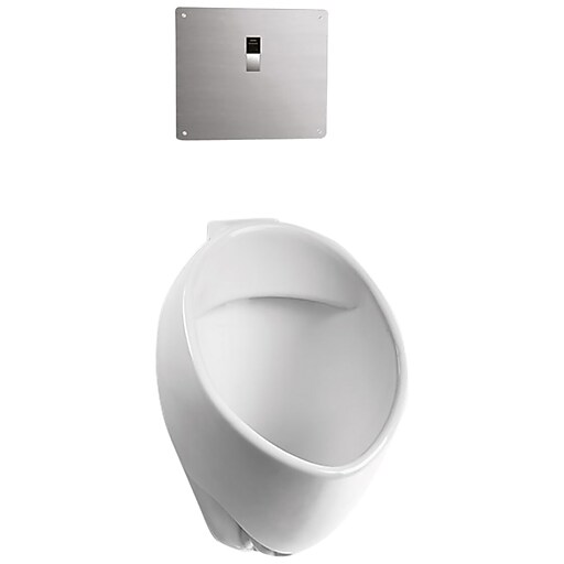 Toto Porcelain .125 GPF Urinal, Cotton White (UT105UVG#01) | Staples