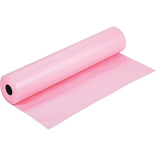 Rainbow Duo-Finish Paper Roll, 36"W x 1000'L, Pink (0063260) | Staples