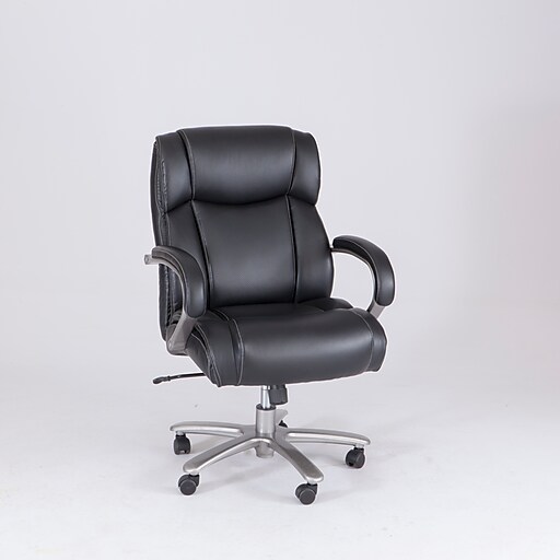 Safco 3500 Series Ergonomic Leather Executive Big & Tall Chair, 400 lb ...