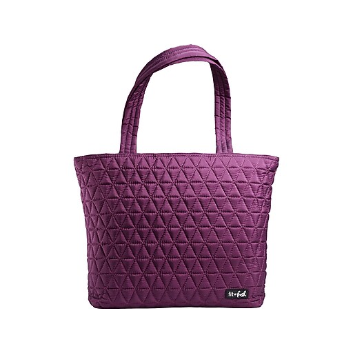 Fit & Fresh Metro Quilted Lunch Bag, Purple (7447FFP2562) | Staples