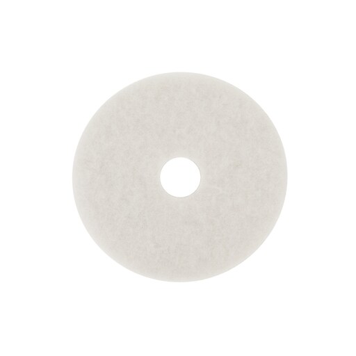 3M™ Low-Speed, White Super Polish Buffing Pad 4100, 24", 5/Case | Staples