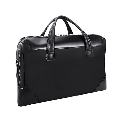 McKleinUSA N Series HARPSWELL Nylon Pocket Briefcase, Black (18565 ...
