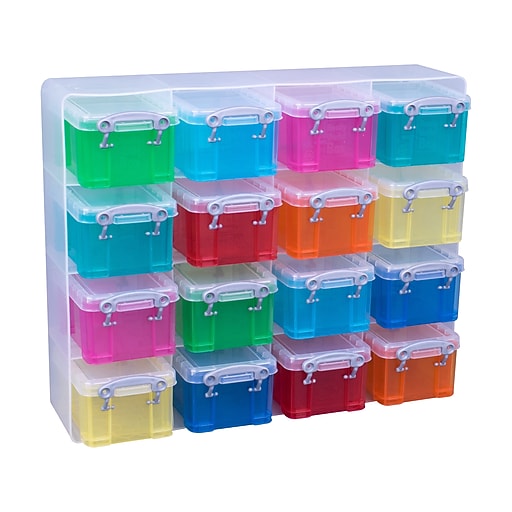 Really Useful Box Plastic Set, Assorted Colors (0.14X16ORGASS) | Staples