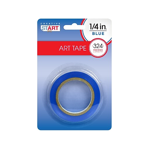 Creative Start Art Artist Tape, 0.25" x 9 Yds., Gloss Blue (71044 ...