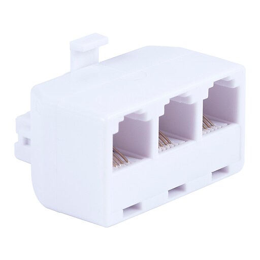 GE Triplex Adapter, White (76160999/86534) | Staples