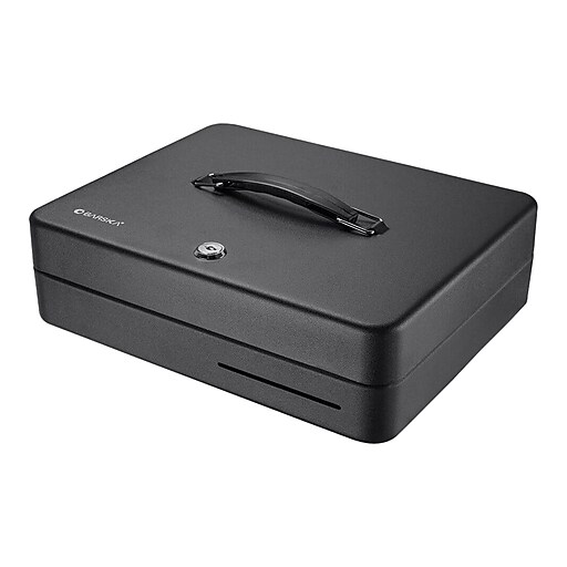 BARSKA Standard Cash Box, Black (CB13052) | Staples