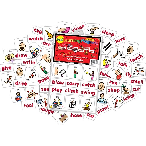 Barker Creek PCS® Learning Magnets®, 90 Verbs (LM3000) | Staples