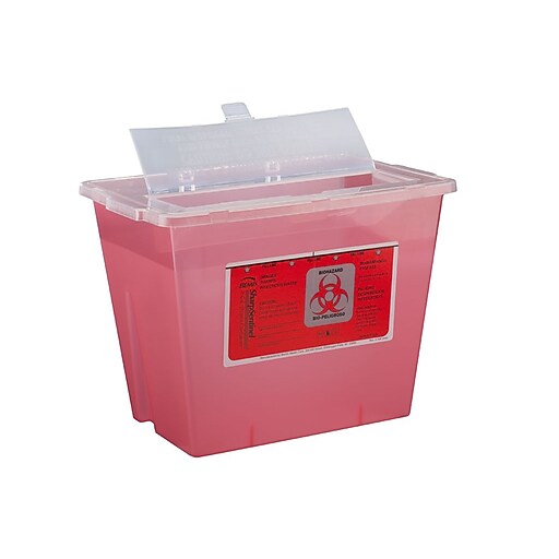 Bemis Sharps Container, 2 Gallon, Red, 30/Box (102030-30) | Staples