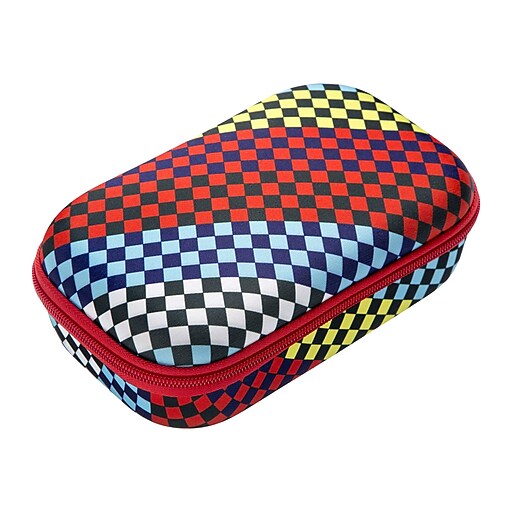 Zipit Printed Zipper Polyester Case, Assorted Colors (ZPP-STAPLES ...