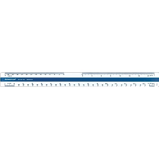 Staedtler 12" Imperial Scale Marking Architectural Ruler (56189-10BK ...
