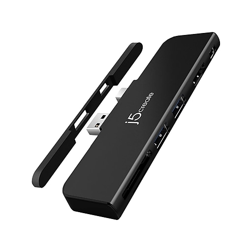 j5create 6-in-1 ULTRADRIVEMINIDOCK Port Replicator Docking Station for ...