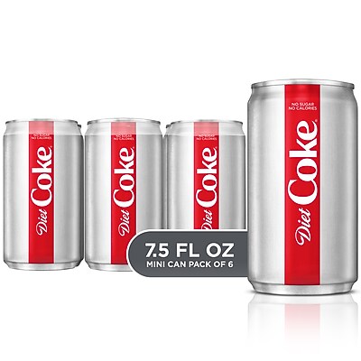 UPC 049000061055 - Diet Coke, Mini-Cans, 7.5 fl oz, 6 Pack | upcitemdb.com