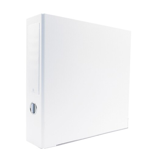 Bindertek Premium 2" 3-Ring Non-View Binders, D-Ring, White (3EFN-WH ...