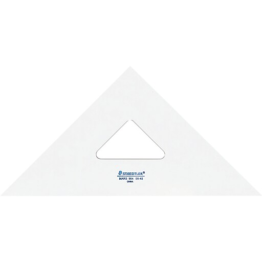 Staedtler® Mars® 8" Professional Triangle, 45 x 45 Degree | Staples