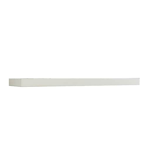 Eden Grove Slim Single Wall Shelf, 48"W, White (9084670) | Staples