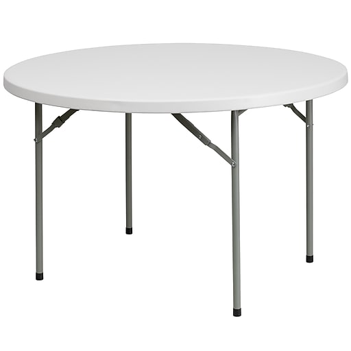 Flash Furniture Kathryn Folding Table, 48" x 48", Granite White (RB48R ...