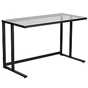 Computer Clear Glass Office Desks | Staples