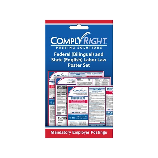 ComplyRight Federal and State Labor Law Poster Set, Bilingual (CRPS05 ...