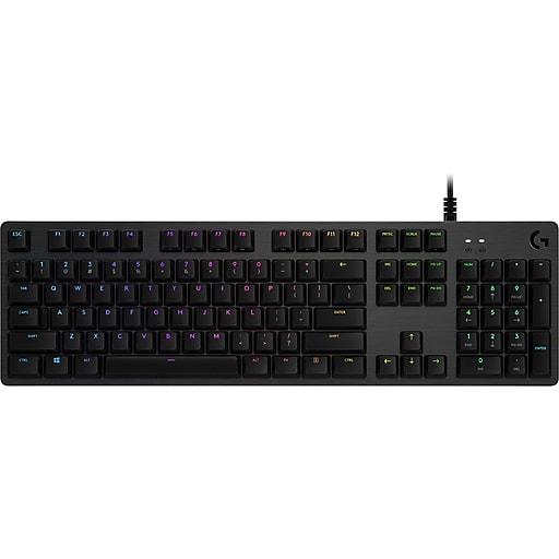 Logitech G G512 Wired Gaming Keyboard, Carbon (920-009342) | Staples