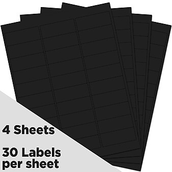Black Address Labels | Staples