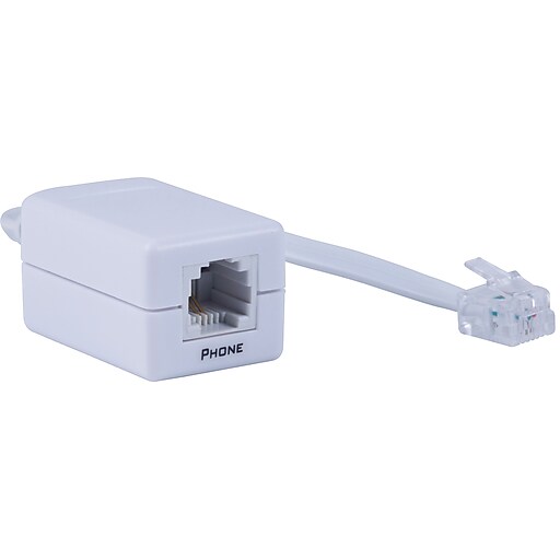 Power Gear 76246 DSL Phone Line Filter, White | Staples