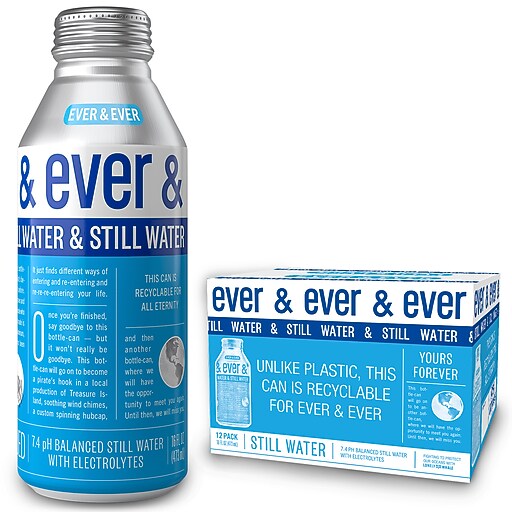 Ever & Ever Reverse Osmosis Still Water, 16 Oz., 12/Carton (800000 ...