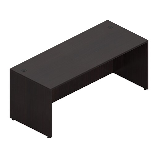 Offices To Go Superior Laminate 71" Desk Shell, American Espresso ...