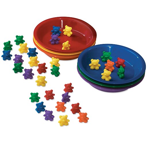 Learning Resources Baby Bear Sorting Set, 102 Bears, 6 Bowls (LER0739 ...