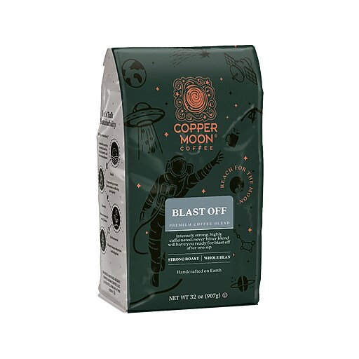 Copper Moon Blast Off Arabica Beans Coffee, Strong Roast, 32 oz ...