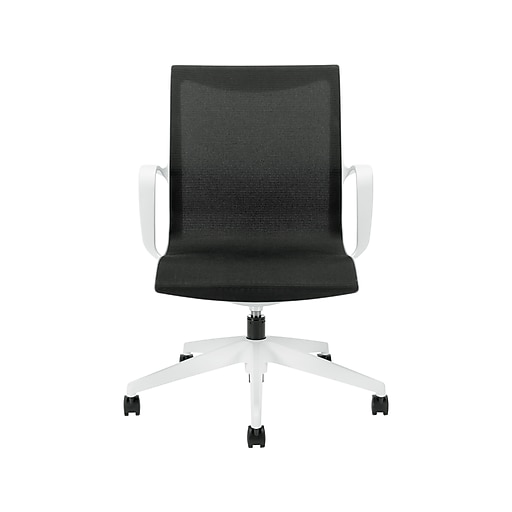 Global Solar Mesh Conference Chair, White/Black (8457MDN) | Staples