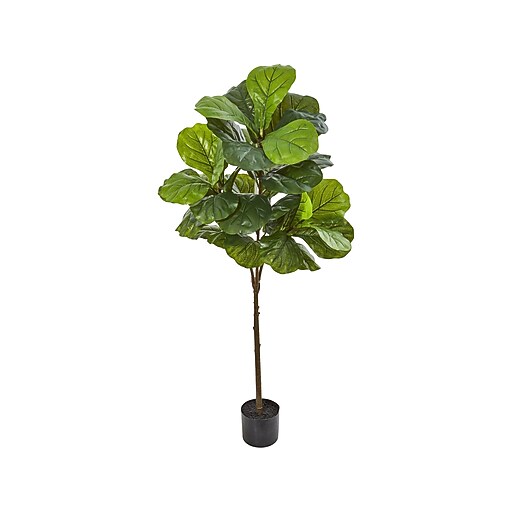 Nearly Natural Fiddle Leaf Tree in Pot (9121) | Staples